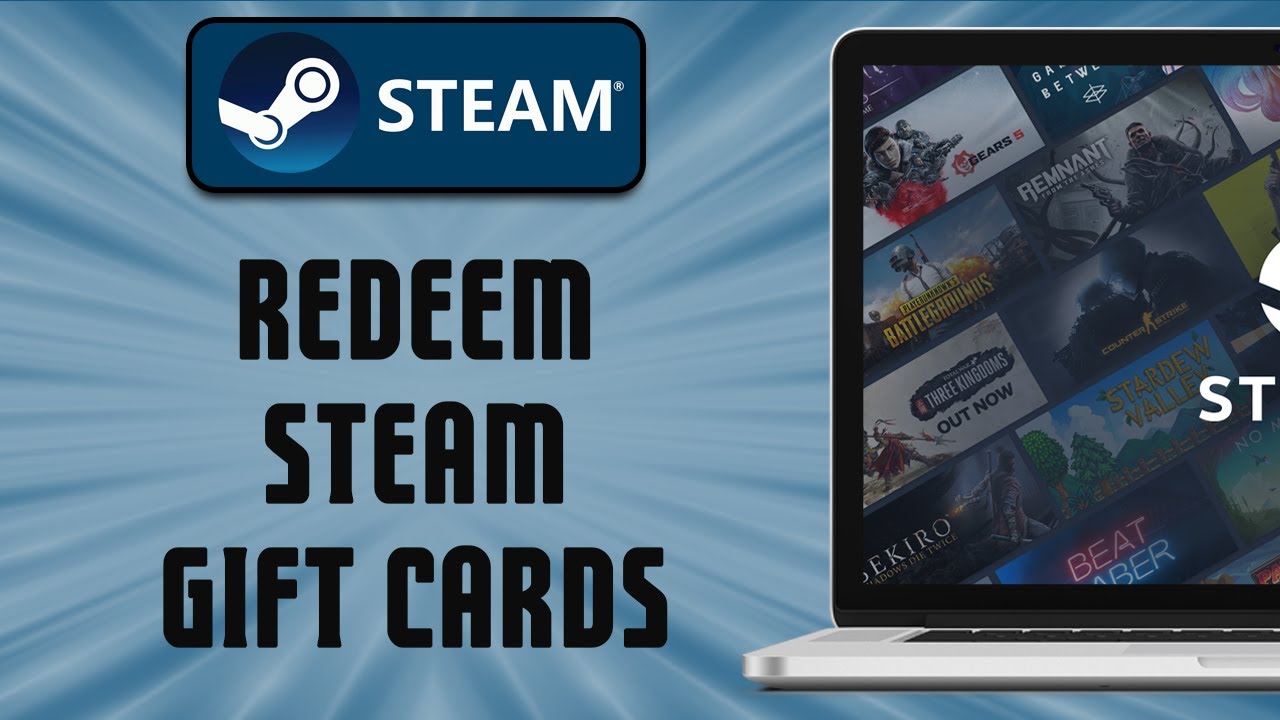 How To Redeem Steam Gift Cards (easy) - YouTube
