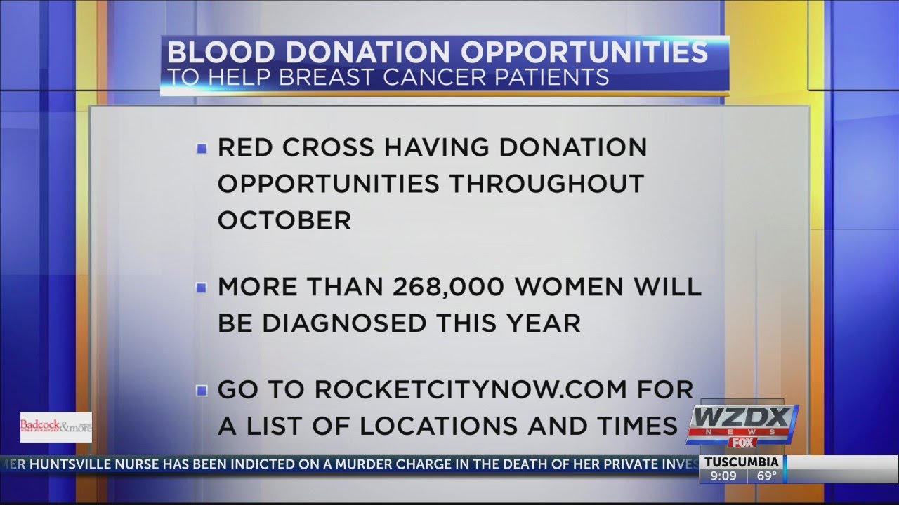 Donate blood for those fighting breast cancer during breast cancer ...