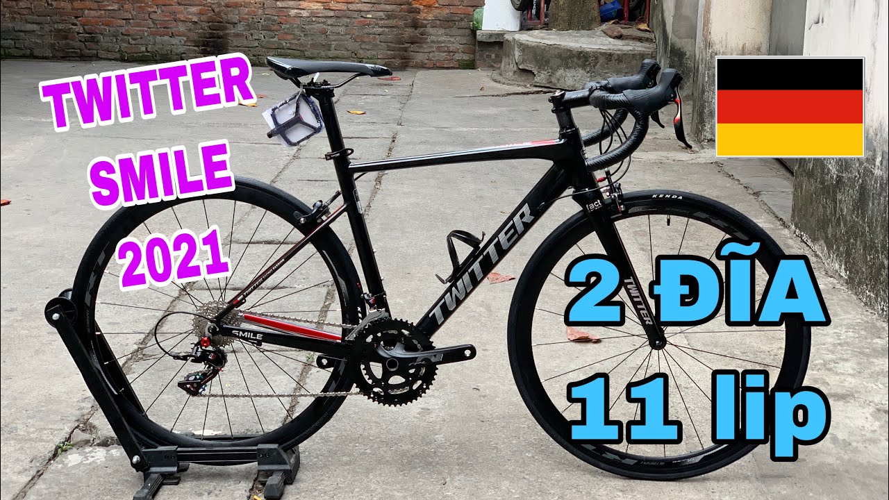 Review xe Road Twitter Smile 2021 2 đĩa 11 líp siêu chất giá :#10.5t ...