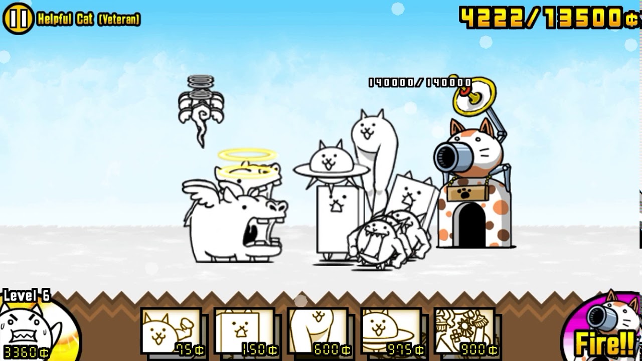 The Battle Cats - Fri. Blitz Stage - Helpful Cat (Veteran) - YouTube