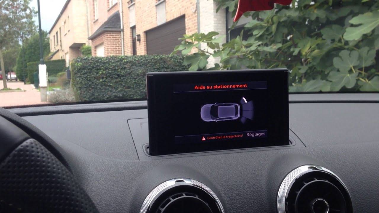 Affichage radar de recul arrière - Audi A3 8v - YouTube