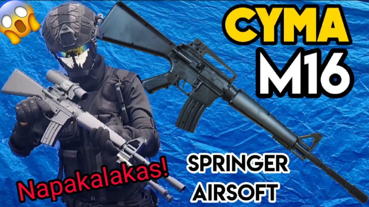 Pinakamalakas Na Cyma Feixiang M16 Vietnam Springer Airsoft - YouTube