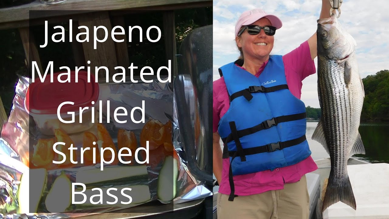 Redneck 101- Jalapeno Marinated Grilled Striped Bass - YouTube