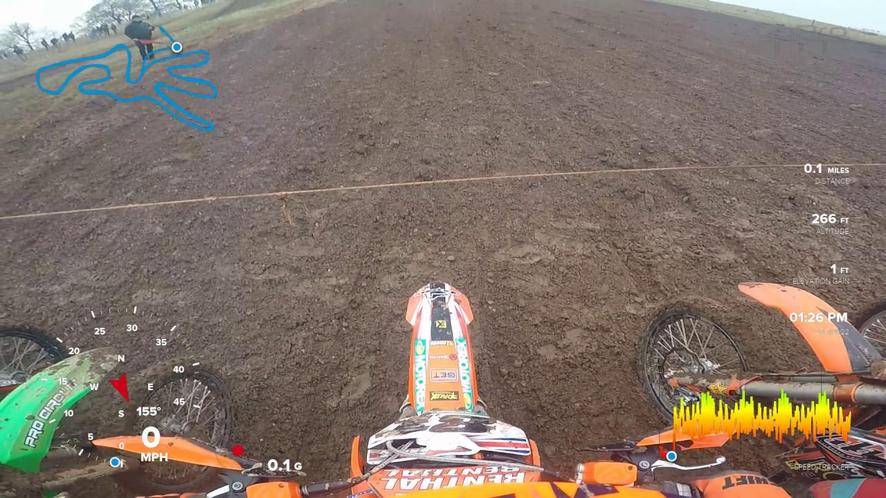 Polesworth MX launch control start SXF 450 - YouTube