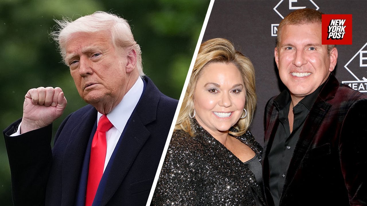 President Trump pardons reality stars Todd and Julie Chrisley - YouTube