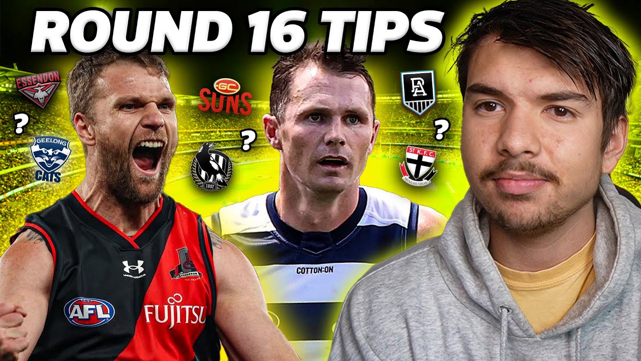 Round 16 AFL Tips + Predictions 2024 - YouTube