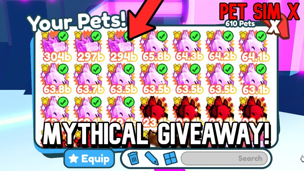 LIVE 🔴 ALIEN HUGE PET SIMULATOR X GIVEAWAY!! MOST OP PETS🛸 AND MYTHIC ...