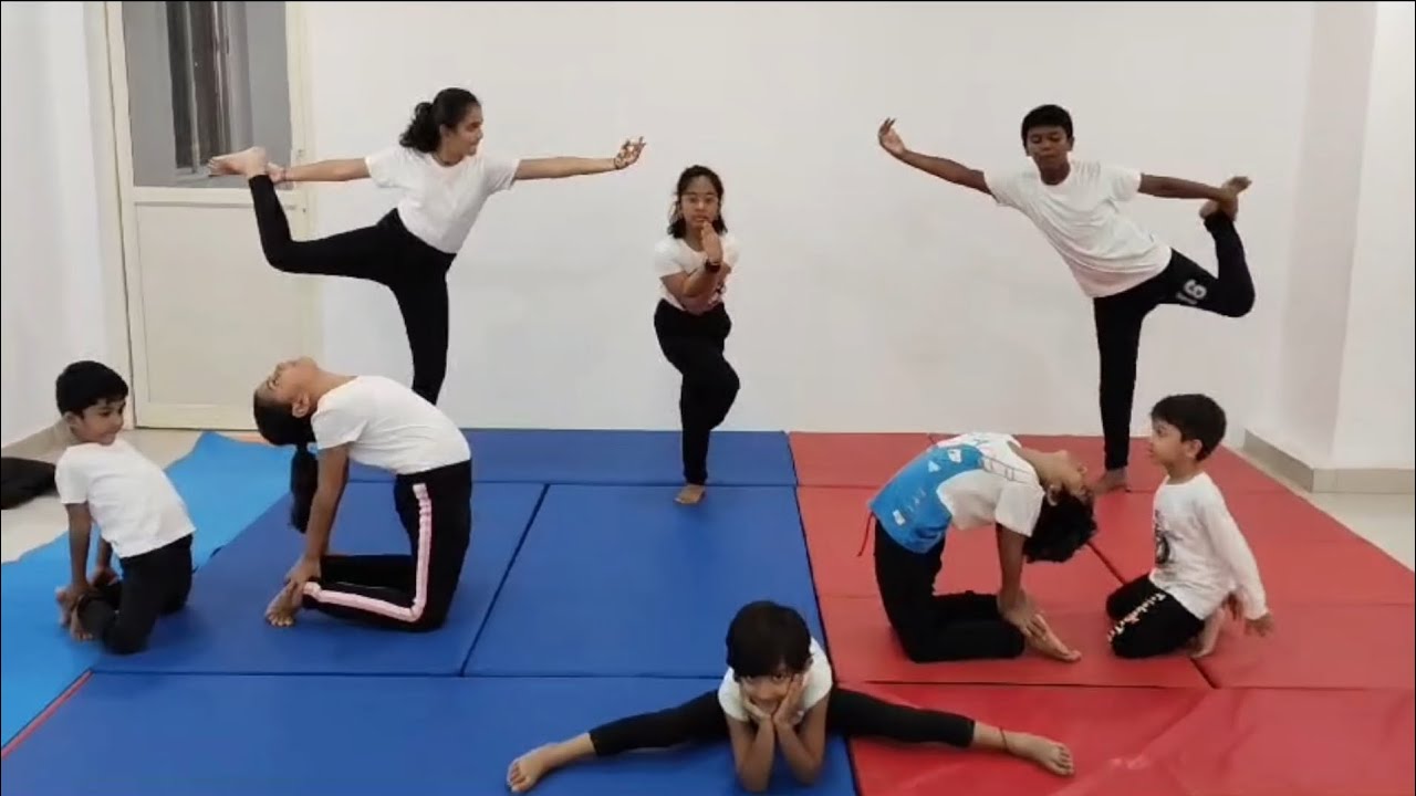 Yoga performance by Little Champs | Kids yoga | Yoga performance of ...