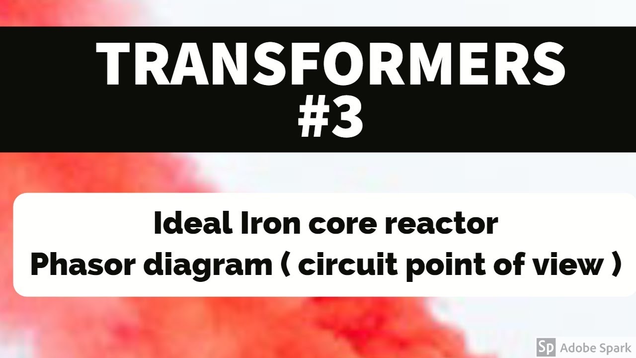 TRANSFORMER #3 - Ideal Iron core reactor ( Phasor diagram - circuit ...