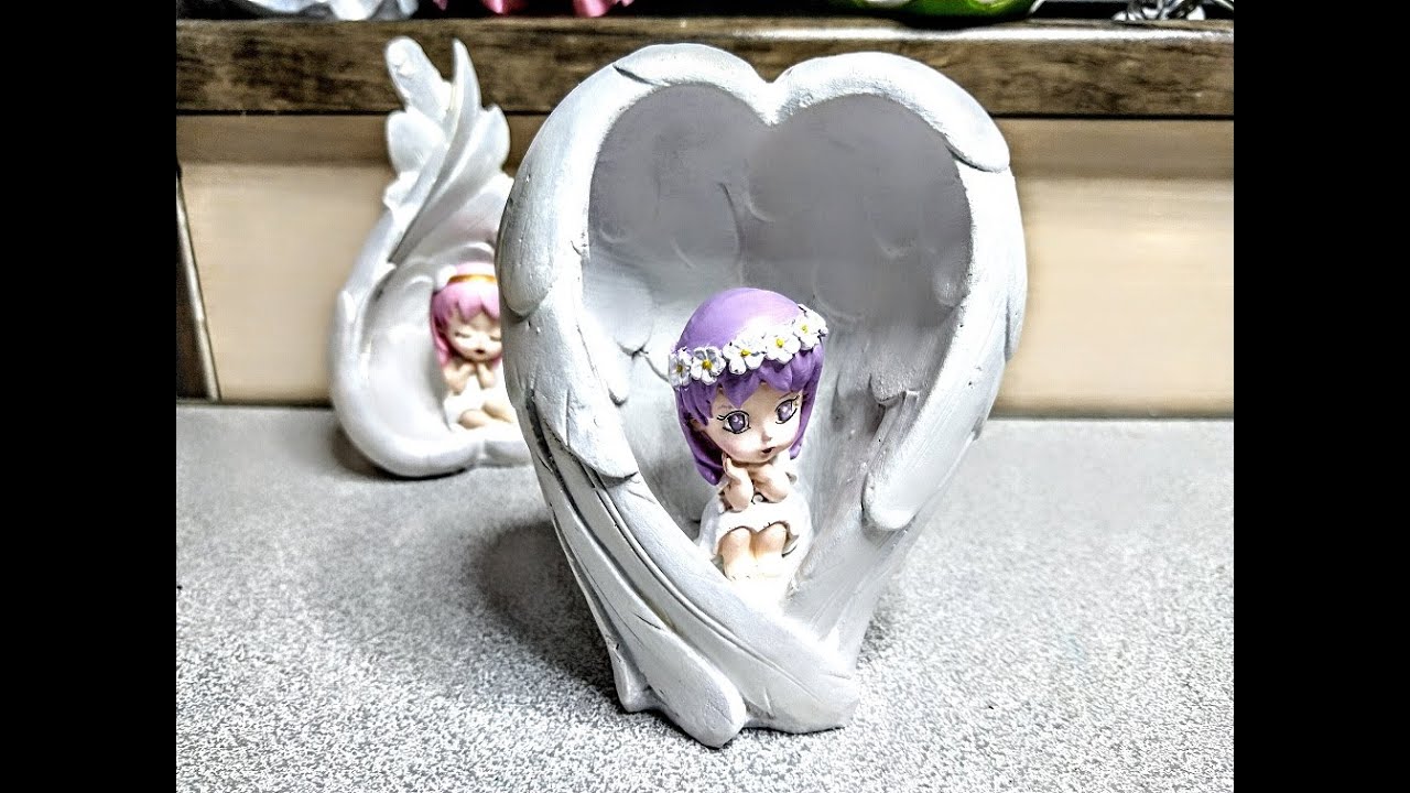 "Creating a Heavenly Little Angel Sculpture Painting: A Masterful ...
