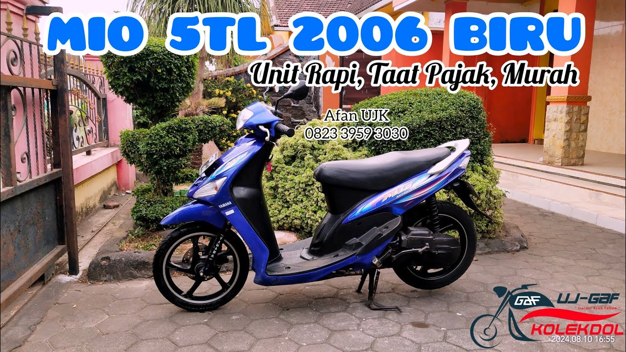 MIO 5TL BIRU / YAMAHA MIO SPORTY BIRU 2006, MESIN ENAK SURAT LENGKAP ...