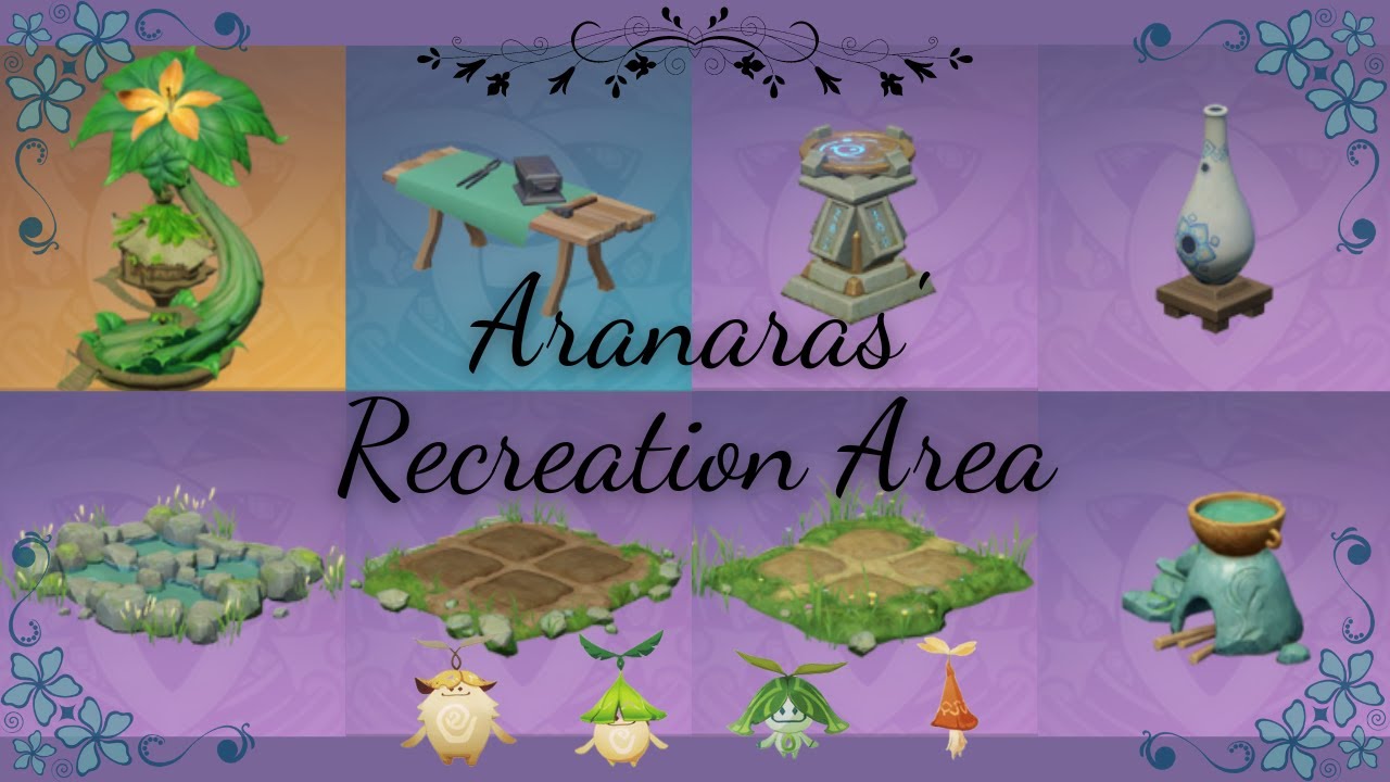 【Genshin Impact】🍀Practical Yard 《Aranaras' Recreation Area》 - YouTube
