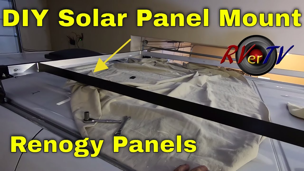 DIY Solar Panel Frame Mount - Sprinter Van Build - Renogy Premium Kit ...