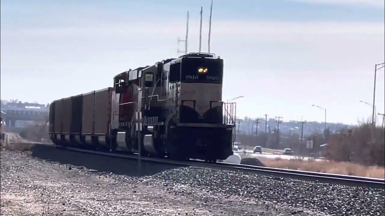 BNSF #9010 Leading & SB Loaded Energy Coal Train With MAC DP Unit 11/12/22 - YouTube