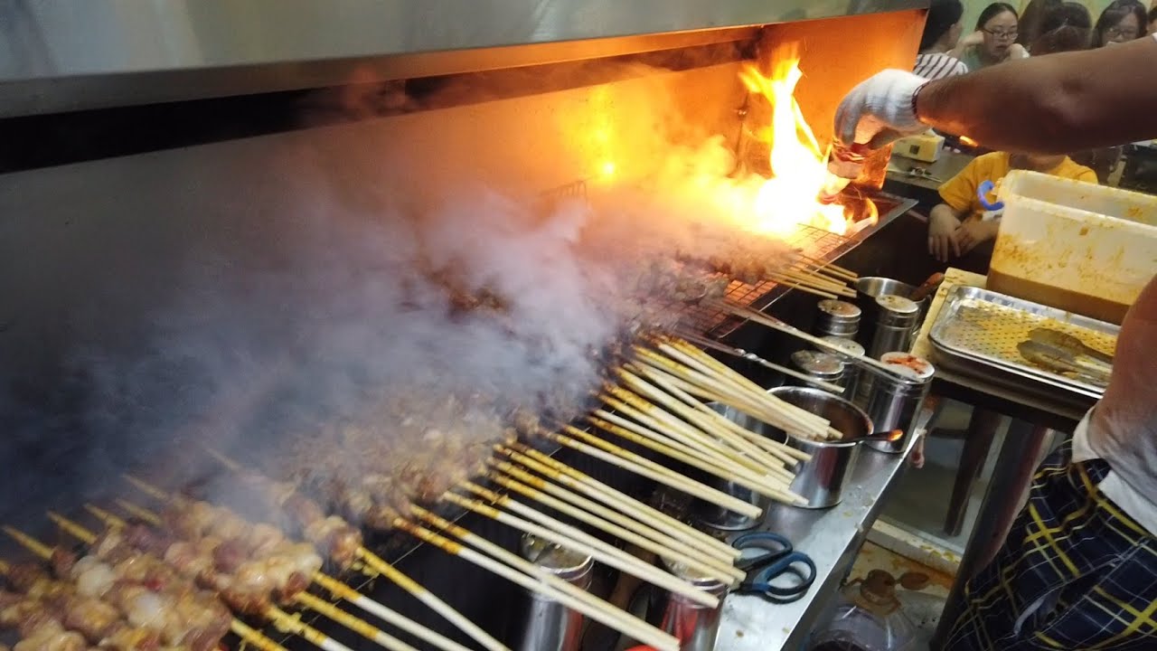 Amazing BBQ lamb | BBQ making skill | Popular Street food China ...