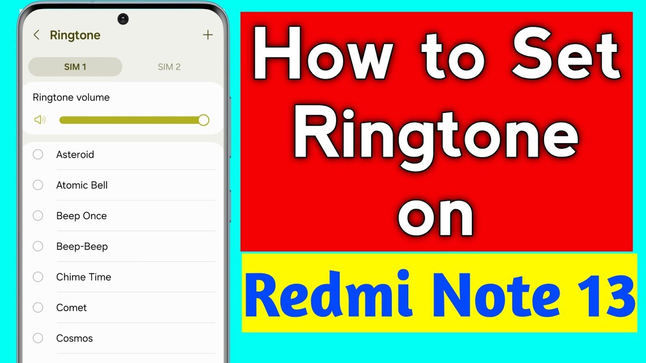 How to Set Ringtone on Redmi Note 13: Easy Guide - YouTube
