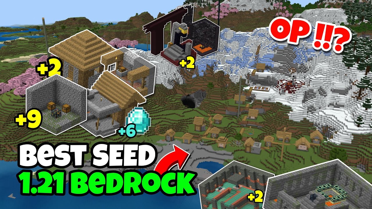 Best Seed Minecraft Bedrock 1.21! | For Minecraft Bedrock Craziest Seed ...