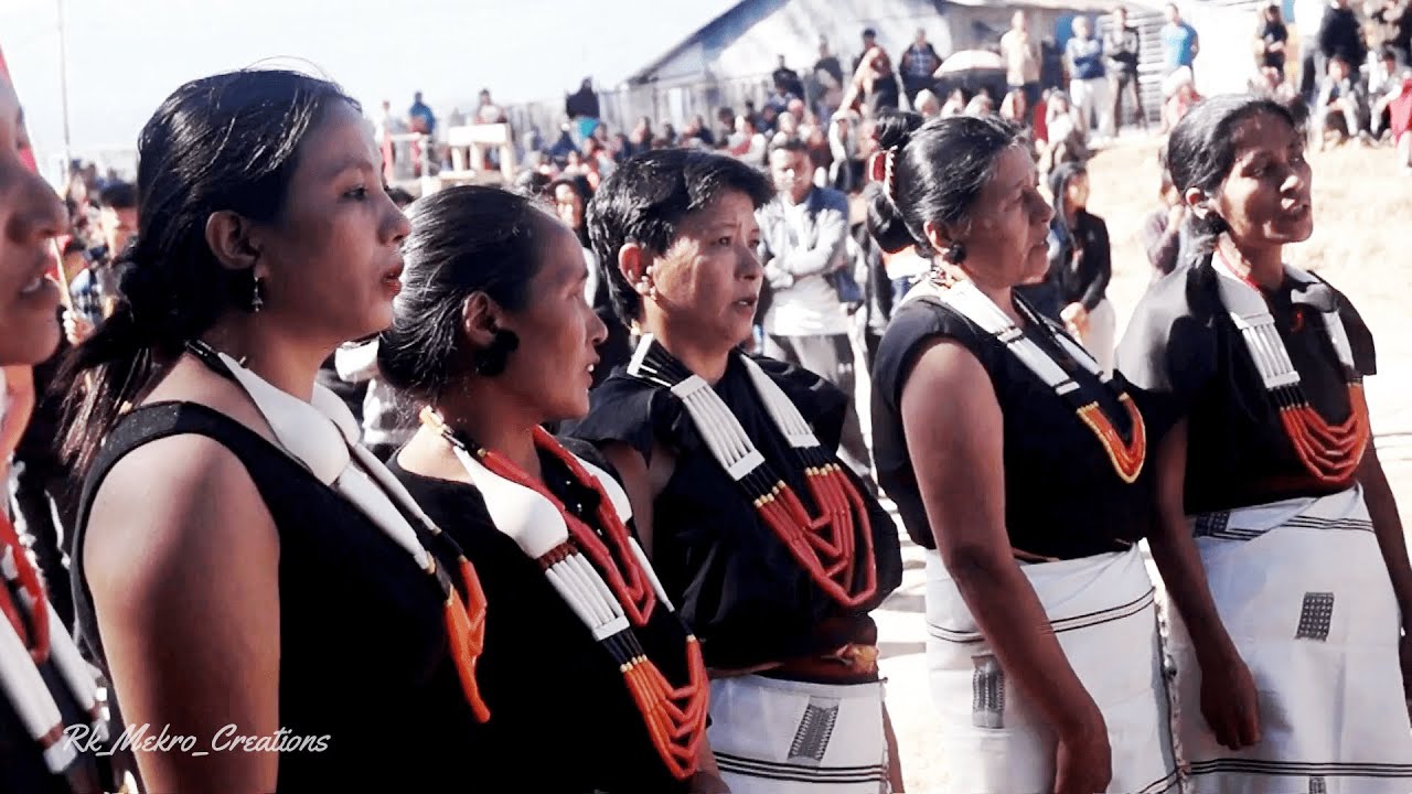 Angami Folk Song with Traditional Attire - YouTube