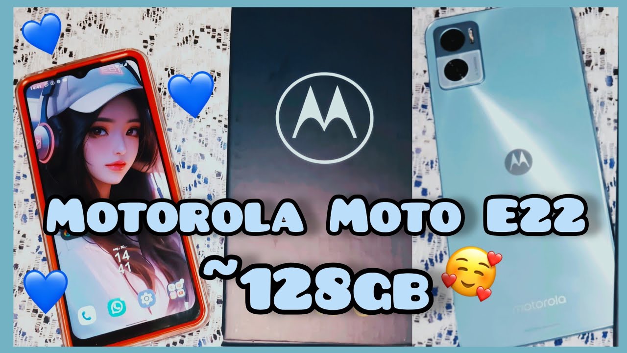 MEU CELULAR NOVO! MOTO E22 AZUL ~💙 - YouTube