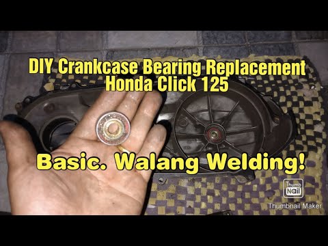 DIY Paano magpalit ng Crankcase Bearing sa Honda Click. - YouTube