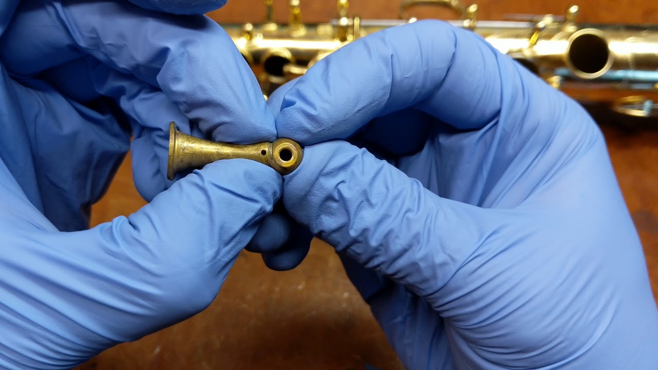 Saxophone Repair Topic: Fitting Posts Down Around Hinge Rods/Post Fit ...