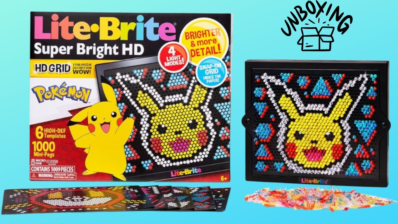 Pokémon Lite Brite Unboxing + How To Use #Pokemon #LiteBrite - YouTube