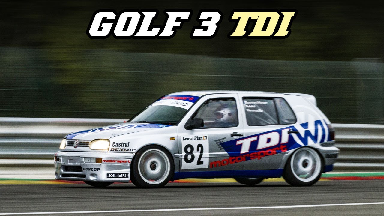 1997 VW GOLF 3 TDI Touringcar | Racing again at Spa in 2023 - YouTube