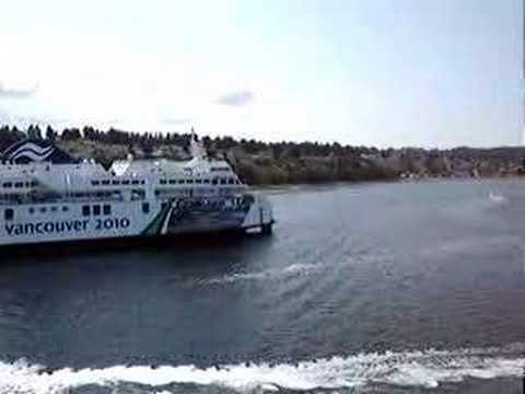 ferry ride leaving nanaimo on the new c class ferry - YouTube