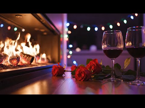 Noel Şömine Romantizmi 💋 Sessiz Gece Samimiyeti Arayan Çiftler için Derin Duygusal Müzik