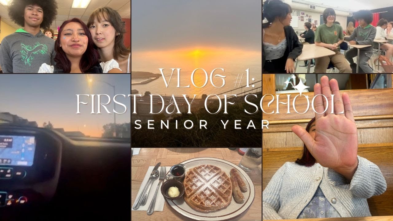 SENIOR YEAR VLOG #1: FIRST DAY OF SCHOOL!! - YouTube