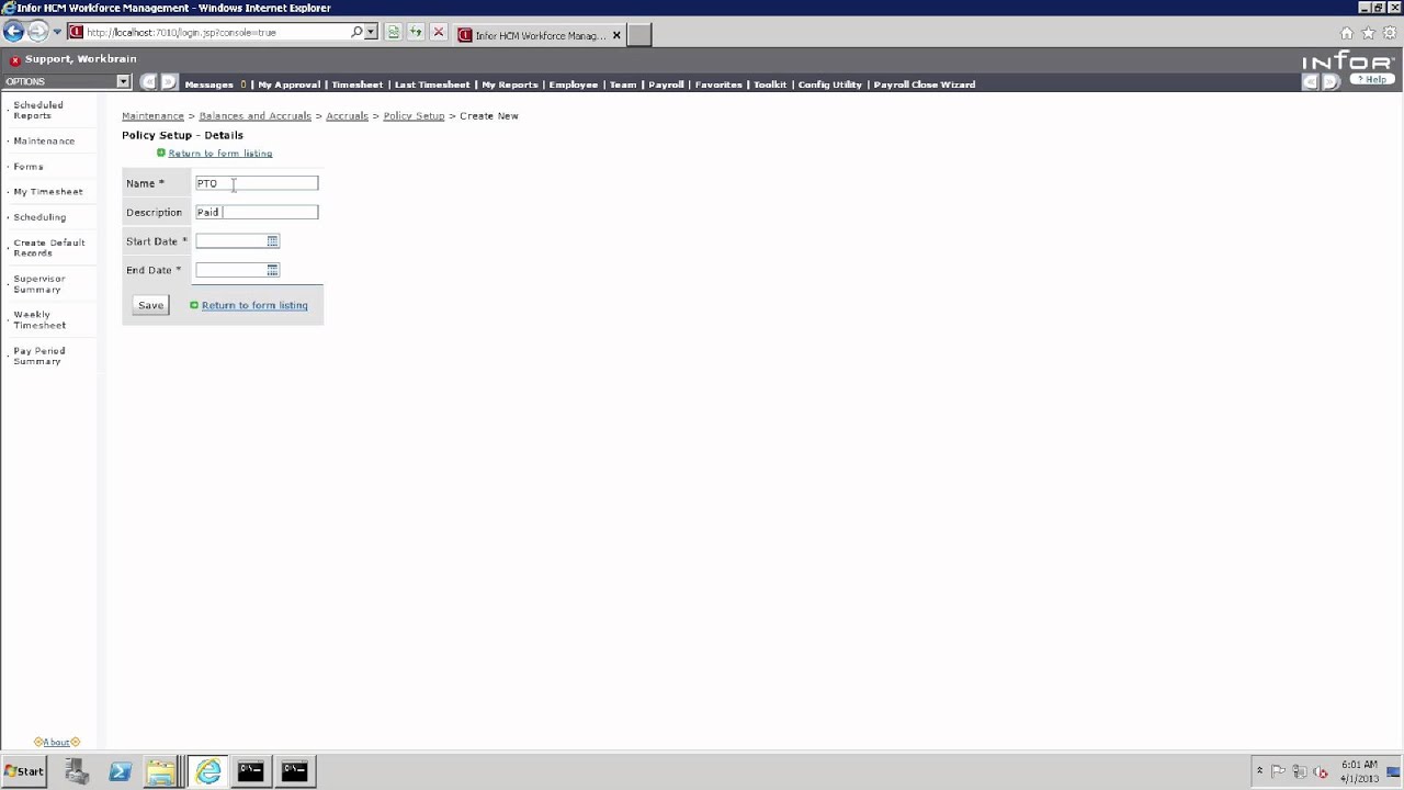 Workbrain Balances and Accruals 5 - YouTube
