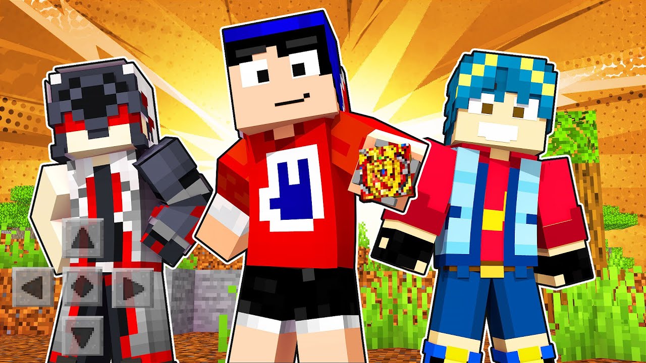 NOVA ADDON DE BEYBLADE NO MINECRAFT PE! - YouTube
