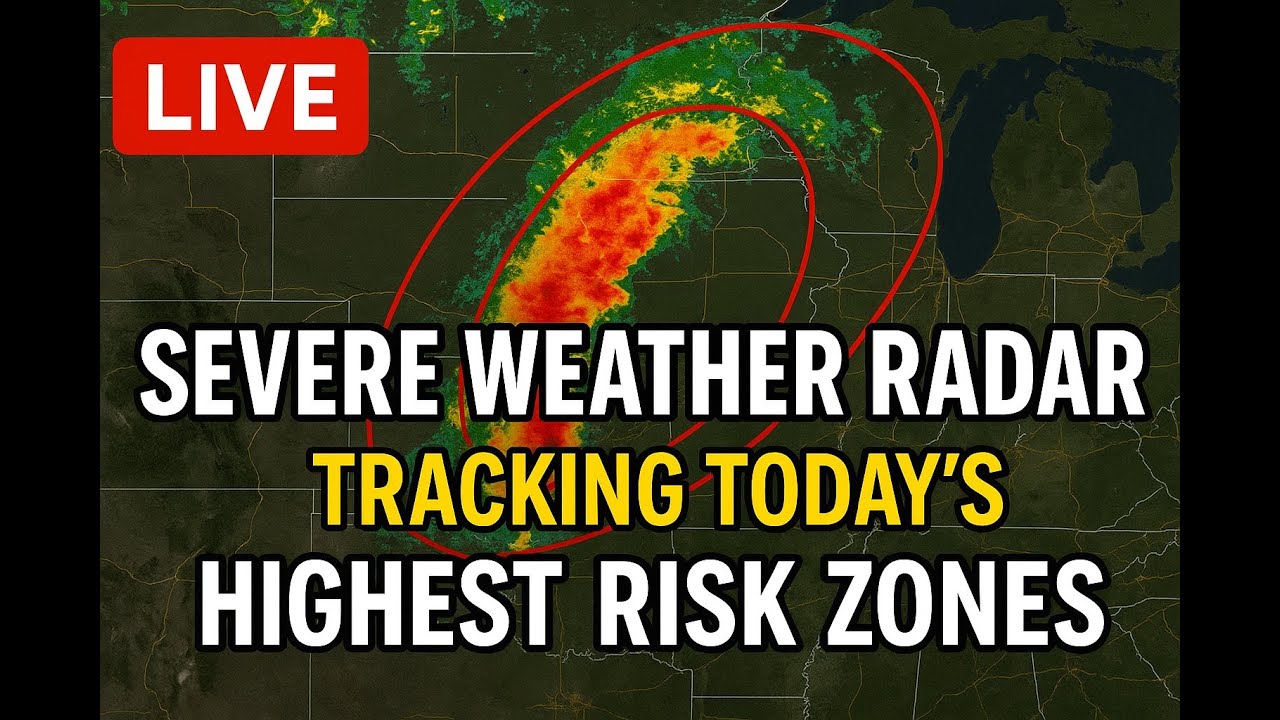 LIVE: Severe Weather Radar | Tracking Today's Highest Risk Zones - YouTube
