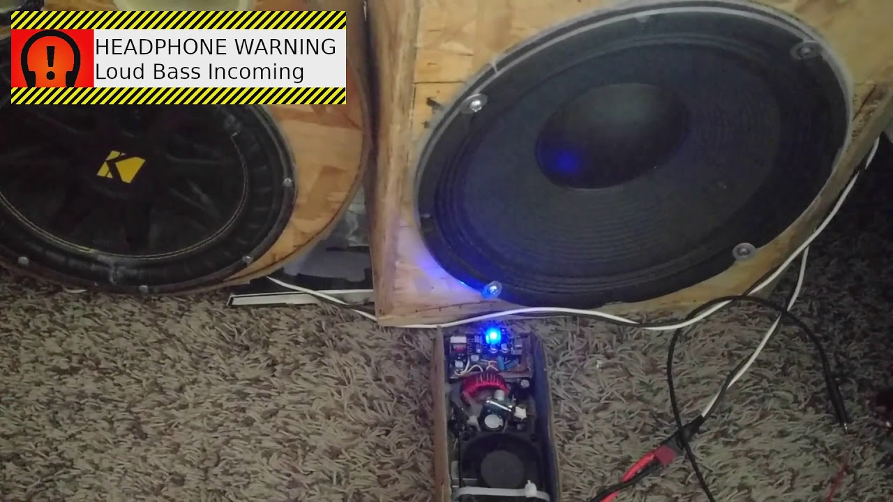 How my homemade 350W self-oscillating class D amplifier works + BASS ...
