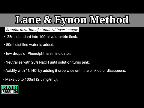 Estimation Of Total Sugars & Reducing Sugars By Lane & Eynon Method ...