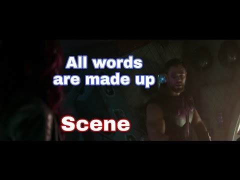 All words are made up Best scenes Infinity war - YouTube