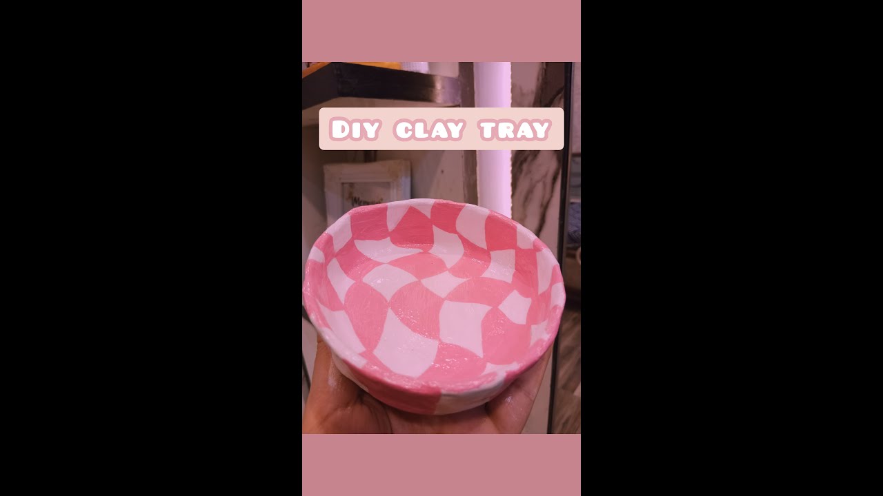 Diy Ceramic Tray / Aesthetic Clay Tray / TikTok trends tray - YouTube
