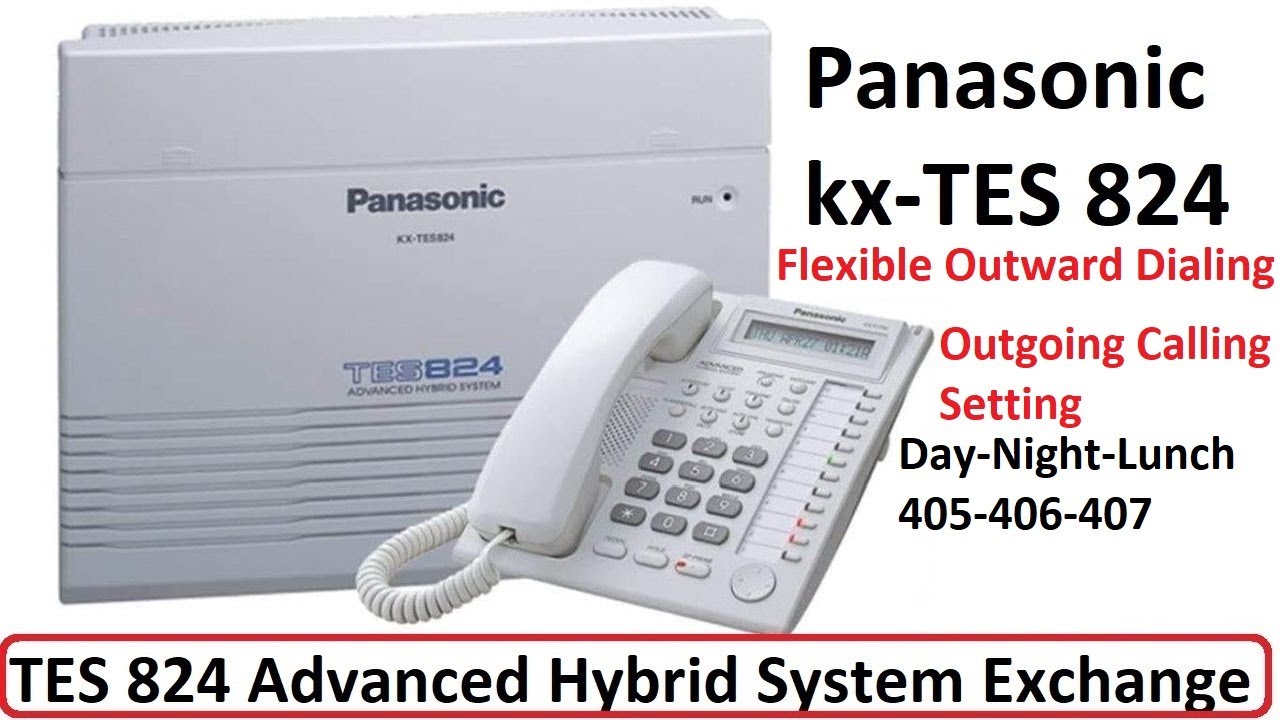 Panasonic kx-tes824 Flexible Outward Dialing Settings | Outgoing ...