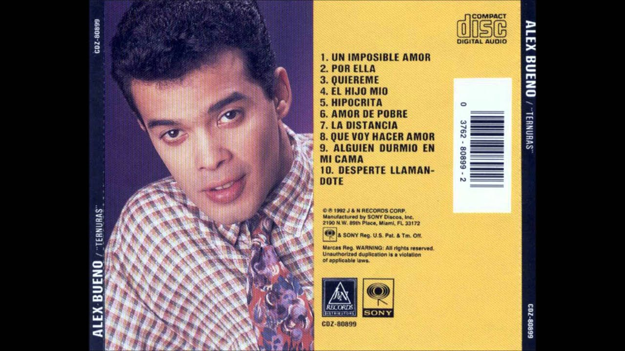 Alex Bueno - 1992 - Ternuras - YouTube