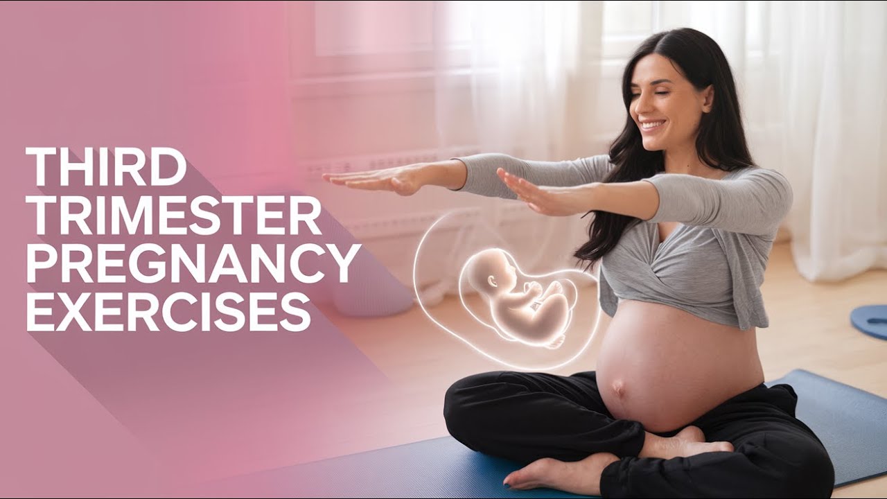 Third Trimester Pregnancy Exercises for a Smoother Delivery! - YouTube