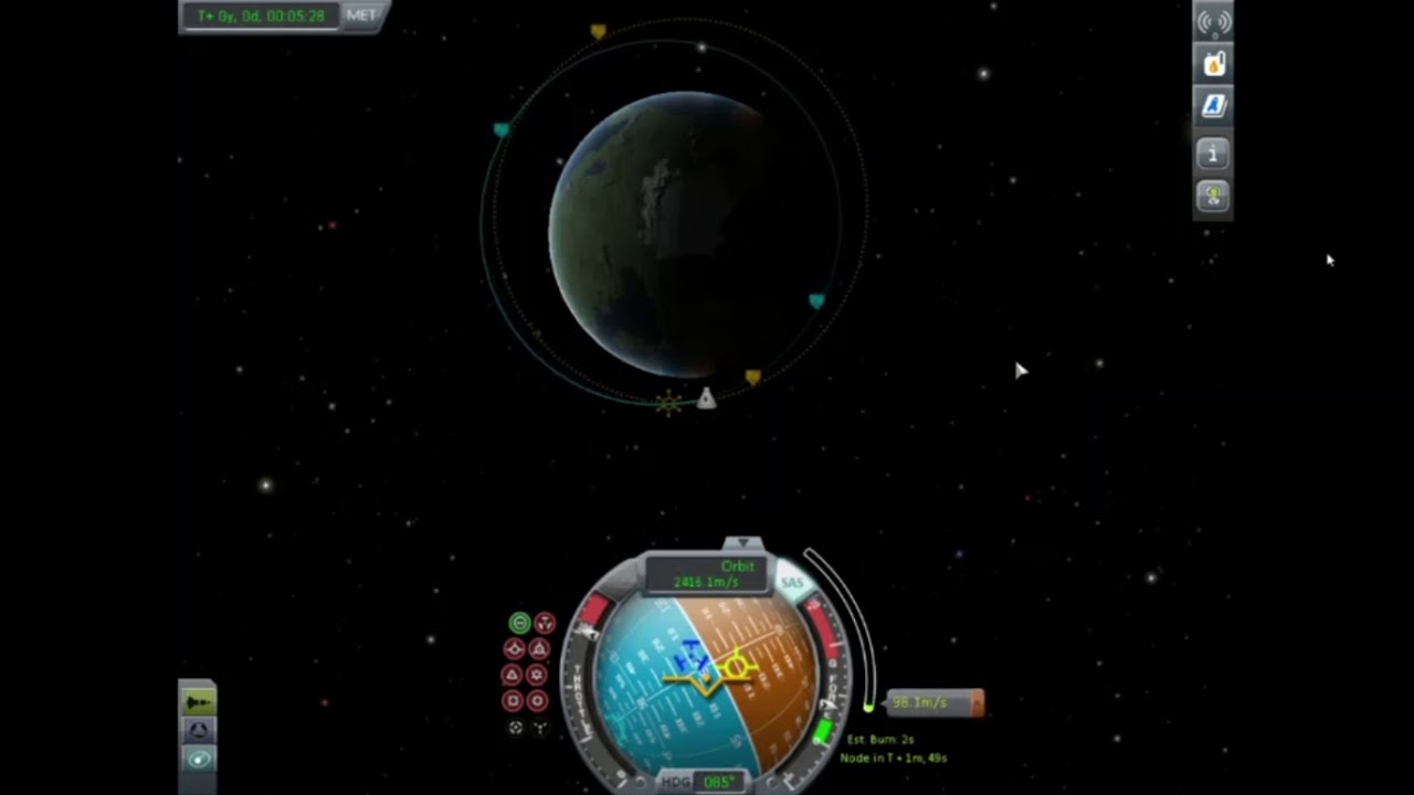 Orbital Raising Maneuver | Kerbal Space Program - YouTube