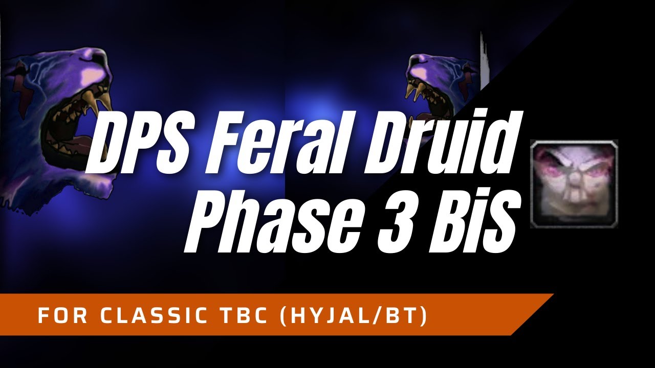 Feral Druid DPS Phase 3 BiS (Classic TBC) - YouTube