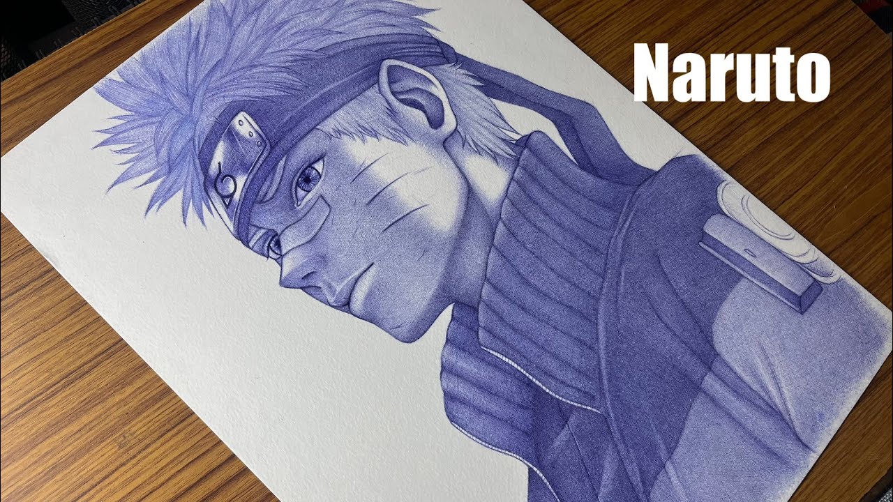 How to Draw Naruto | Naruto Pen art | SK Arts - YouTube