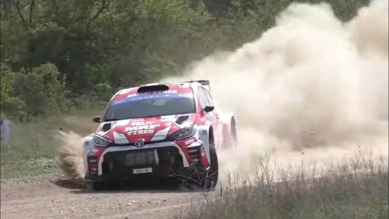 ERC Rally Hungary 2024 / Shakedown Highlights / FLAT OUT, CLOSE CALLS ...