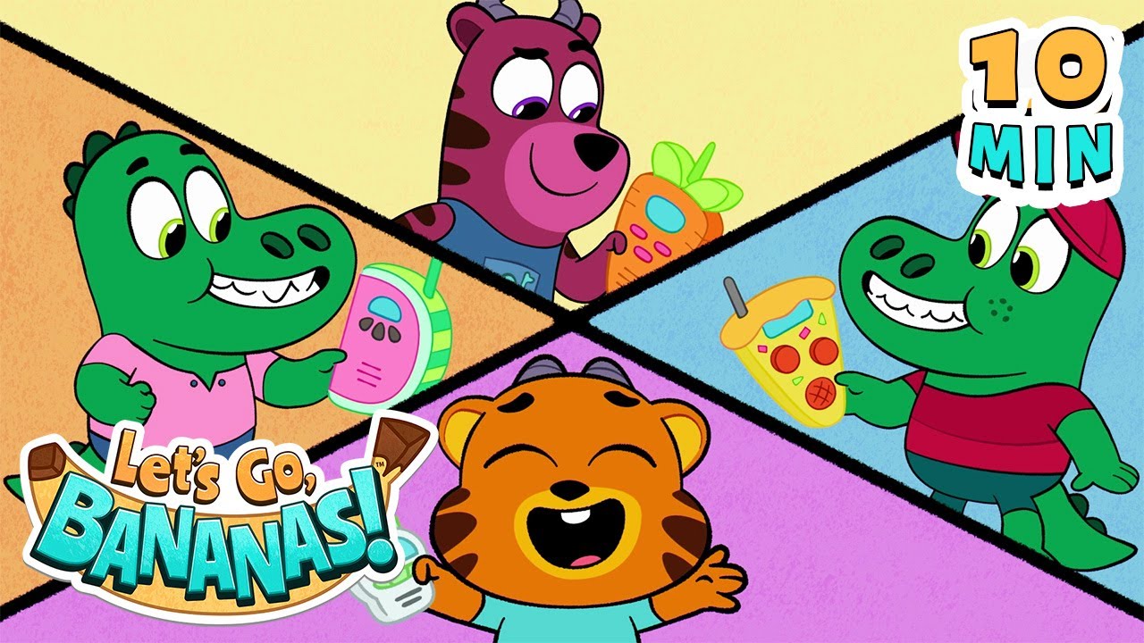 Great Growl Mom | Funny Cartoons for Children | Let's Go Bananas | 9 ...