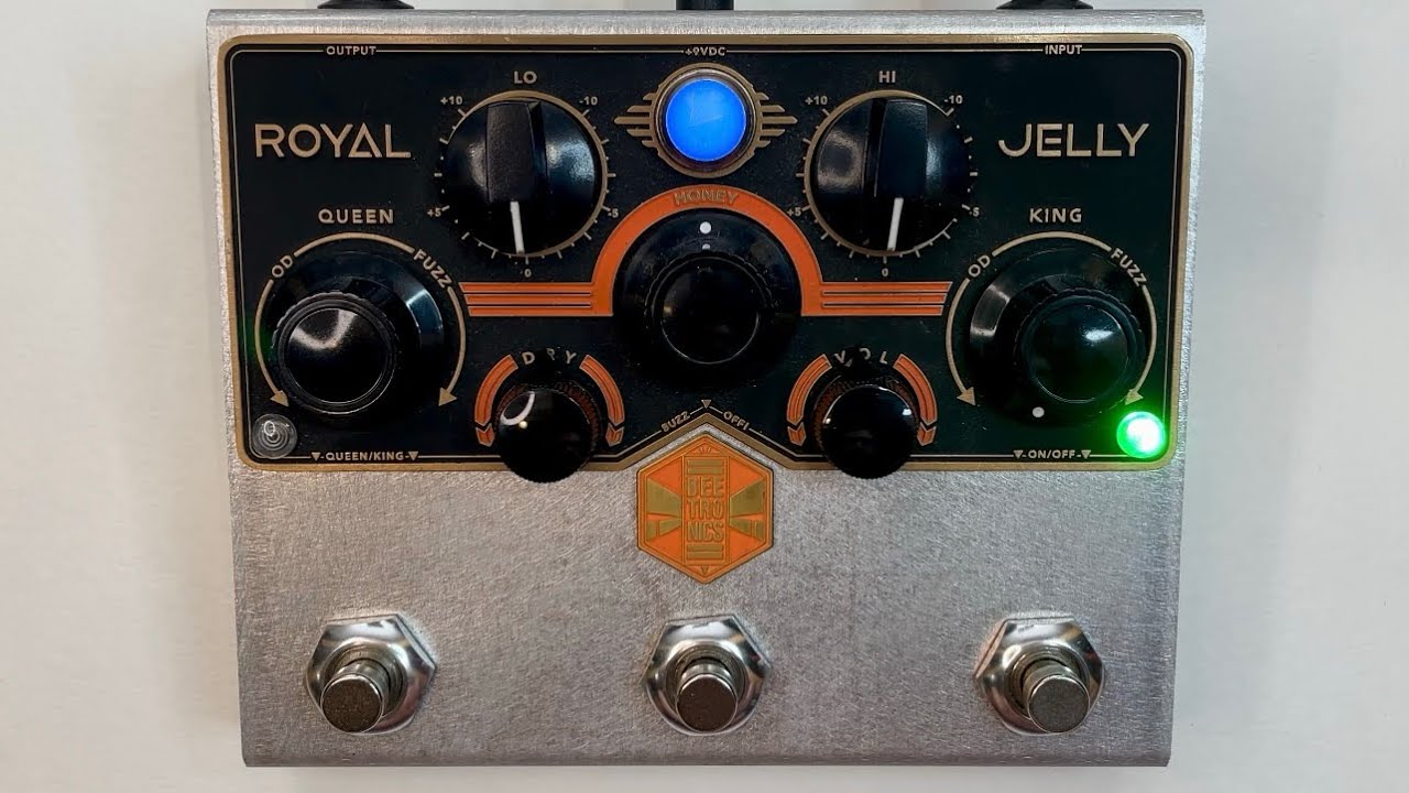 Royal Jelly Overdrive / Fuzz Beetronics Pedal Demo - YouTube