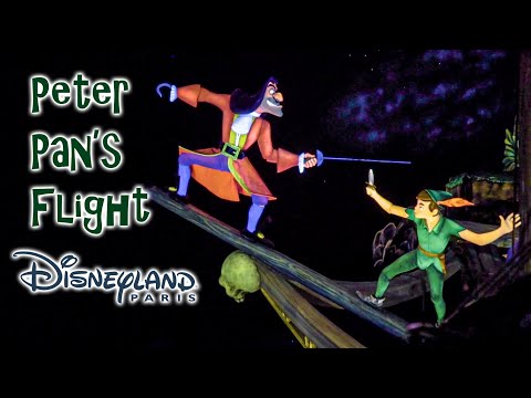 2019 Disneyland Paris Peter Pan's Flight On Ride Low Light HD POV