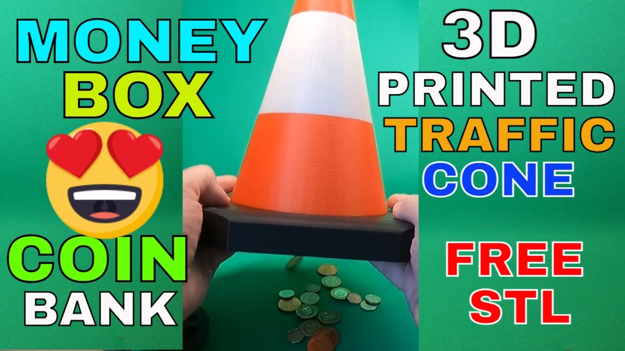 Fun and Functional: 3D Print Your Traffic Cone Coin Bank Today! 💡🔧 ...