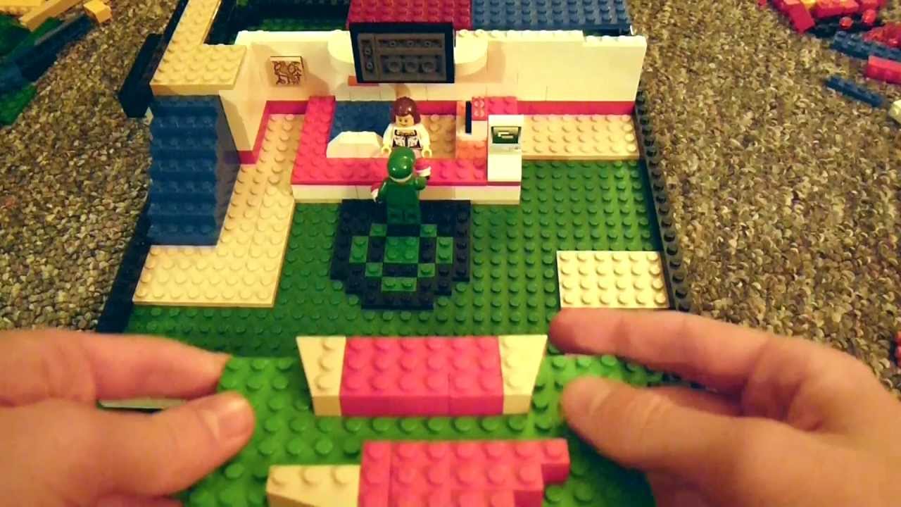Lego Pokemon Center Update 2 - Outline + Desk - YouTube