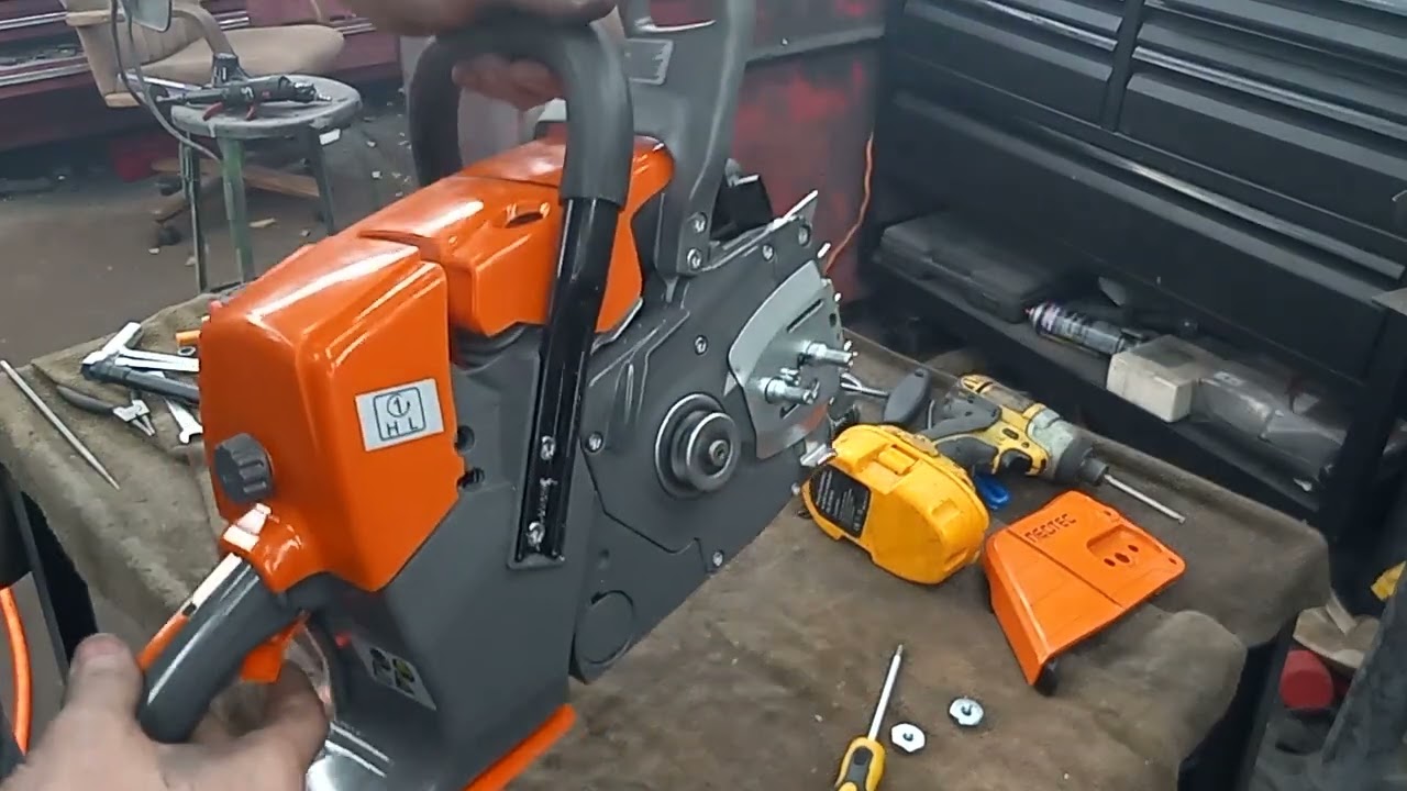 ported neotec ns872 first run an muffler mod - YouTube